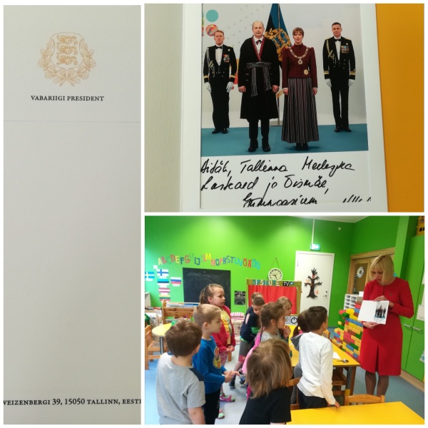 Meelespea lasteaed - Tänukiri Eesti Vabariigi presidendilt Kersti ...