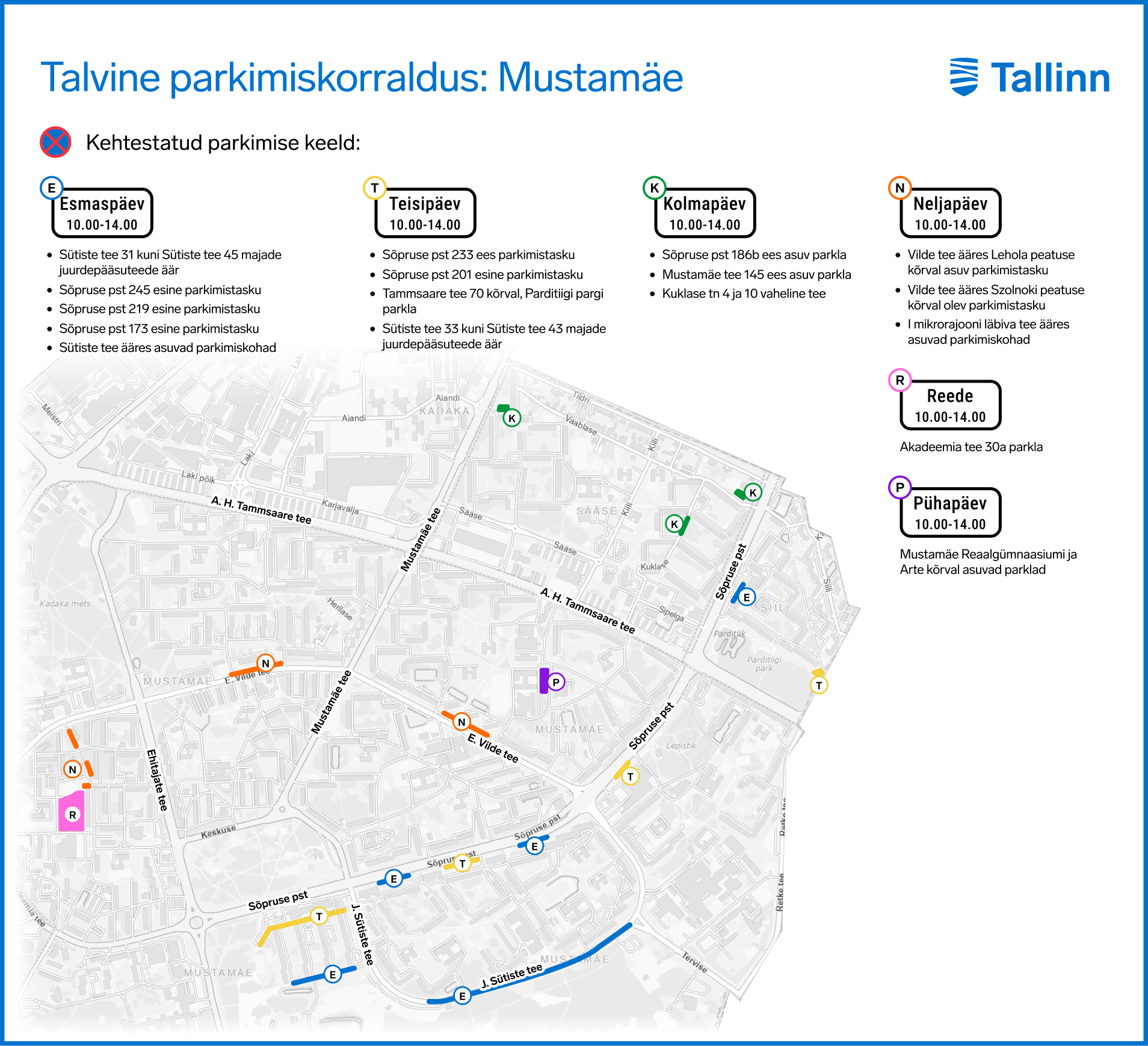 Tallinn’s winter parking management expanded to nearly 30 streets | Tallinn