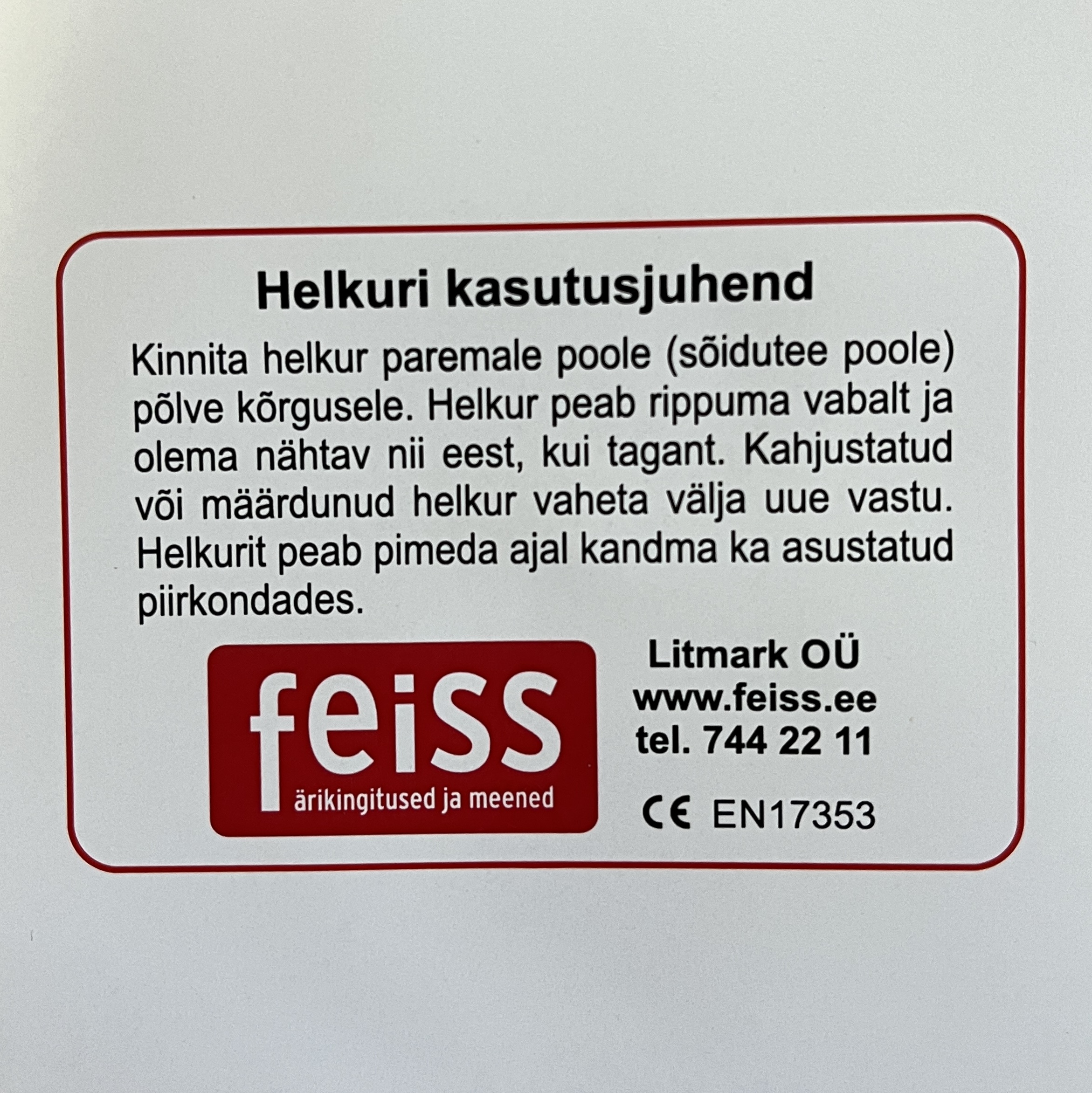 Võta helkur kaasa – helkuripuu ja -aed aitavad pimedal ajal nähtavaks ...