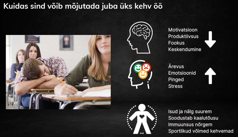 Tallinna XXI Koolis toimus praktilisi nõuandeid andev loeng une ...