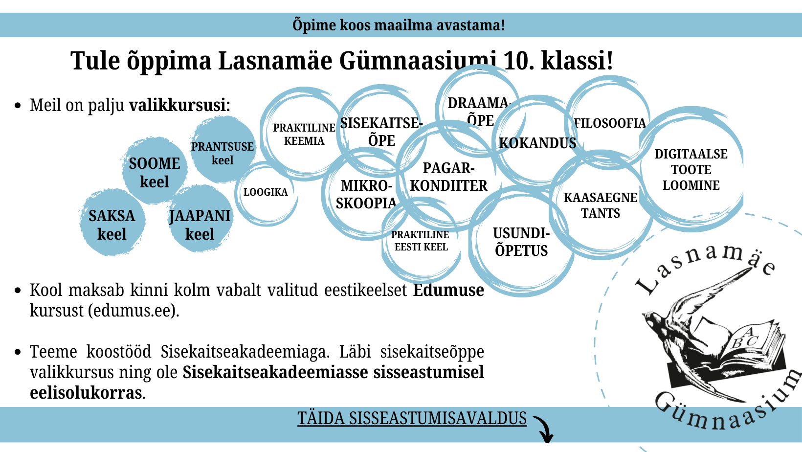 Gümnaasiumisse astumine | Tallinn