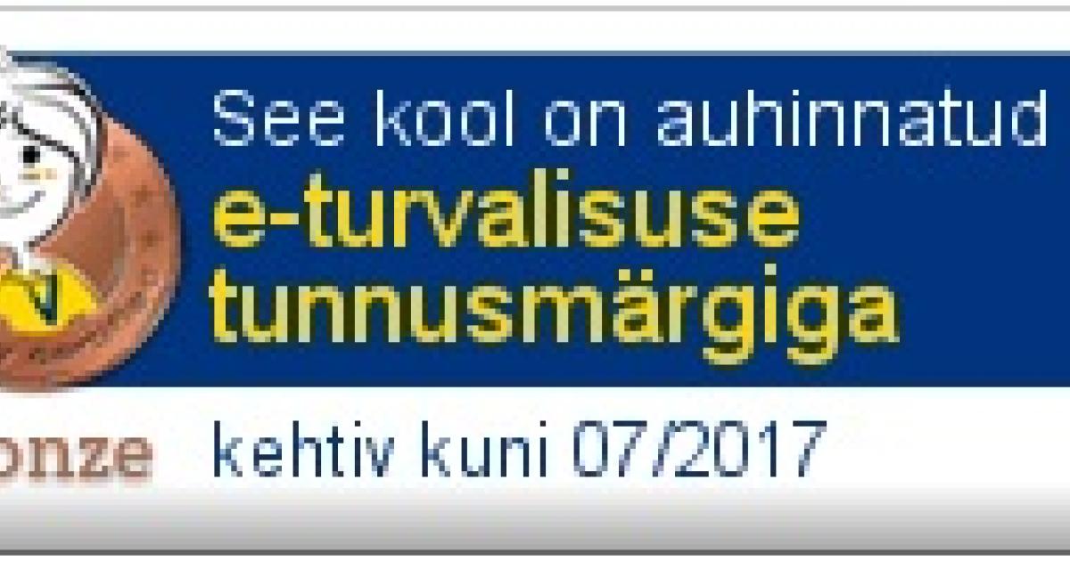 Ristiku Põhikool sai e-turvalisuse tunnusmärgi | Tallinn