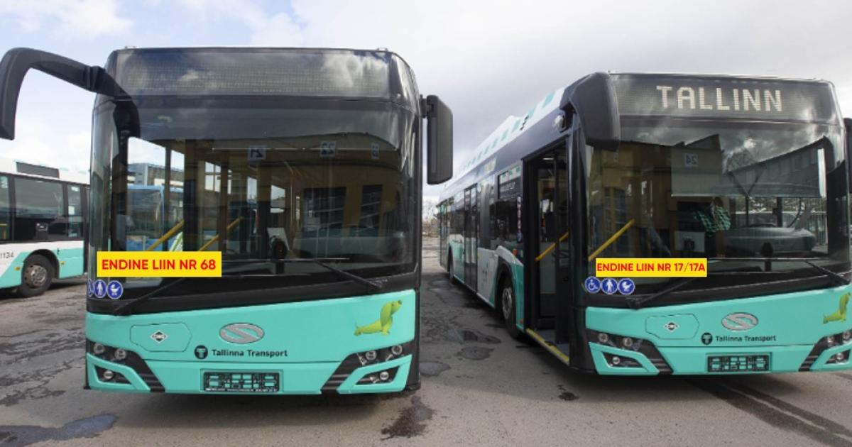 1. augustist muutuvad Tallinnas mitmete bussiliinide numbrid ja ...