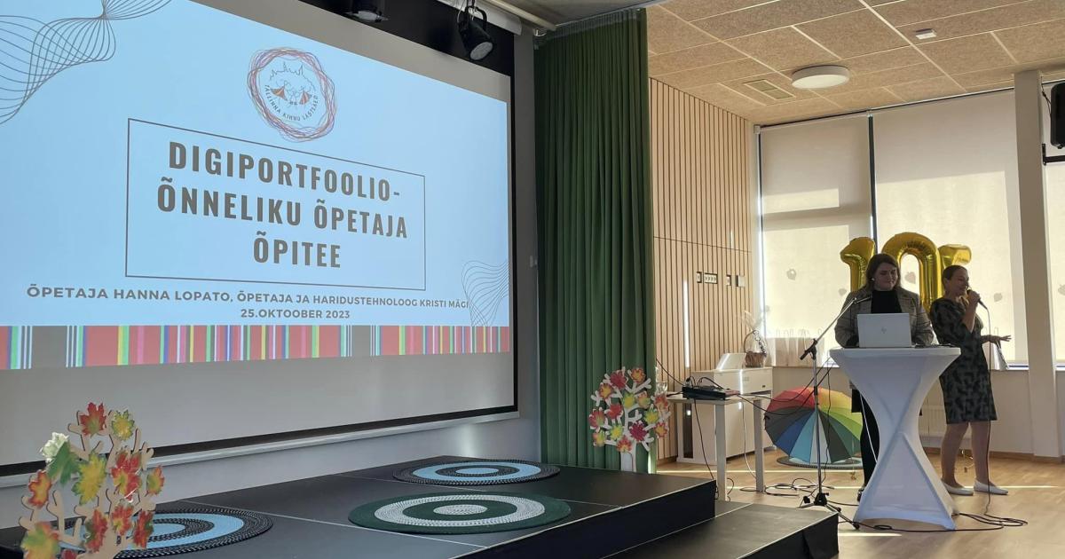 Parim personaliprojekt- Tallinna Kihnu Lasteaia „Õpetaja digiportfoolio ...