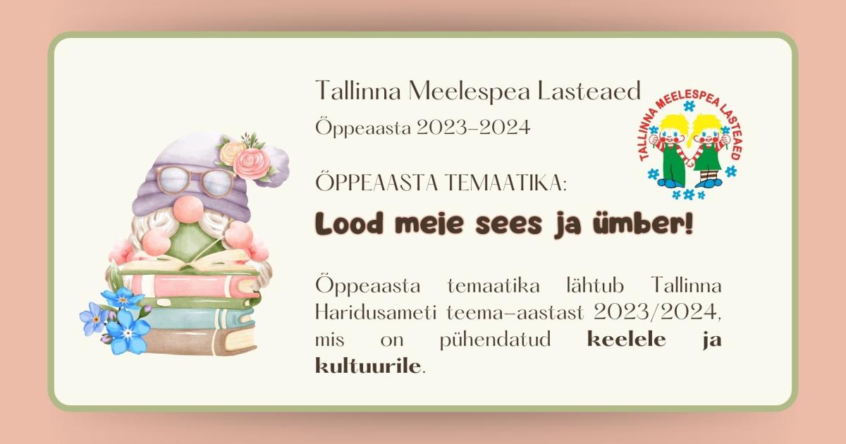 „Tallinn tänab ja tunnustab 2024“- Tallinna Meelespea Lasteaed sai ...
