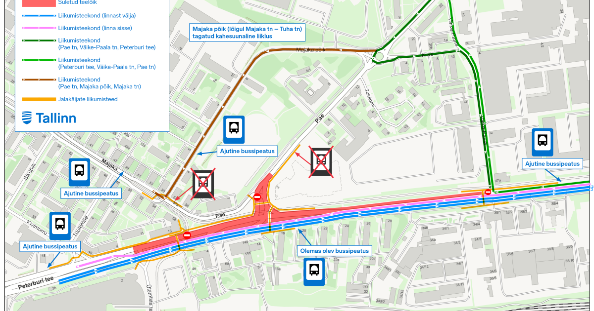 Peterburi maantee reconstruction starts September 18 | Tallinn